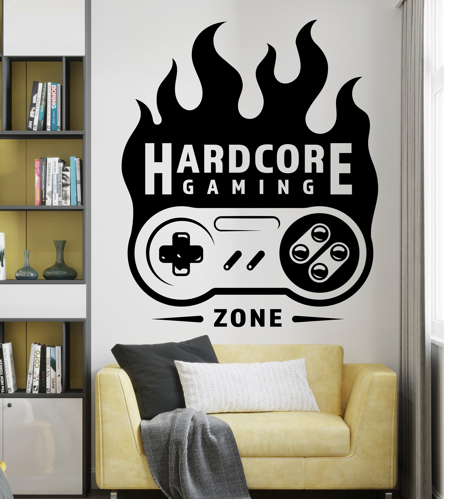 Game Zone Wall Decal,game Wall Art,best Gamer Wall Sticker,vinyl Letter ...