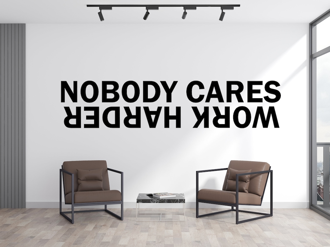 Work Hard Wall Decal Motivation Quotes Decal Office Wall Sticker Office ...