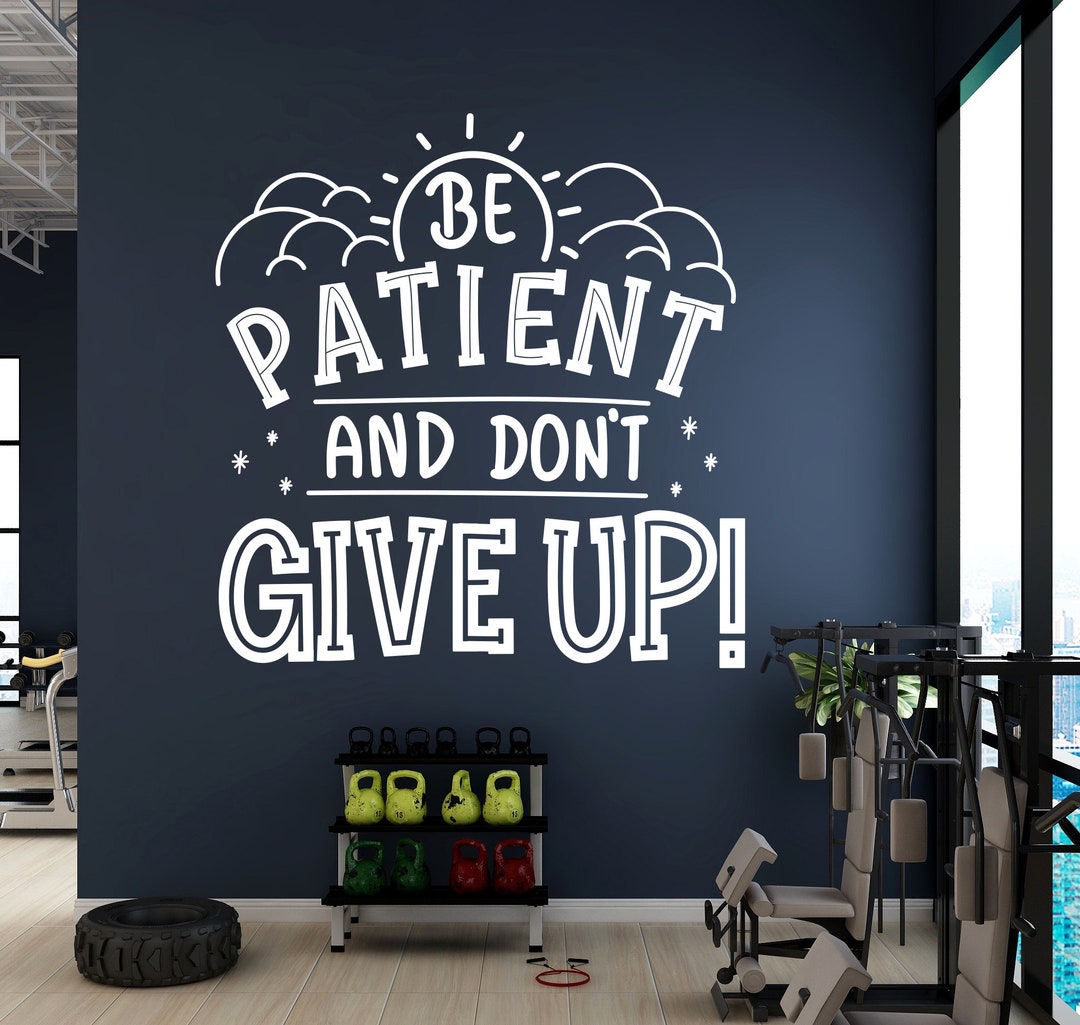 Gym Quote Wall Decal,gym Wall Decal,gym Wall Art,fitness Wall Quotes ...