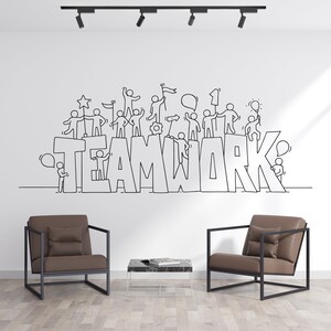 Teamwork Wall Decal,office Wall Decal,office Wall Sticker,office Wall ...