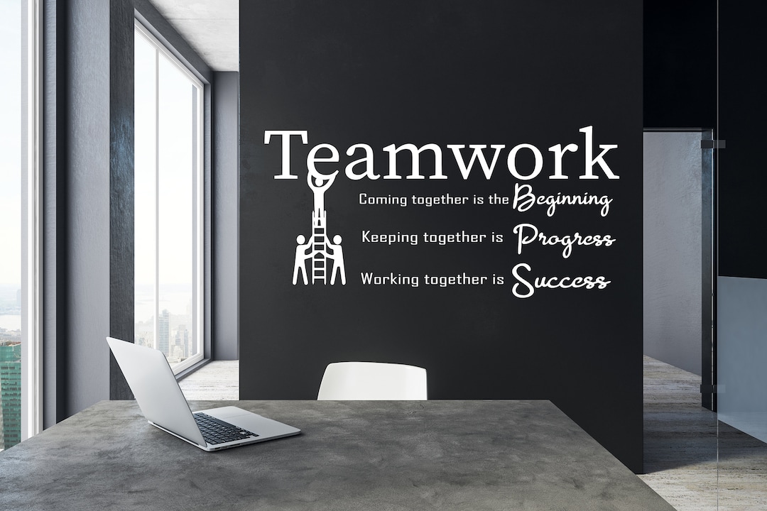 Teamwork Success Wall Decal,office Wall Decal,office Wall Sticker ...