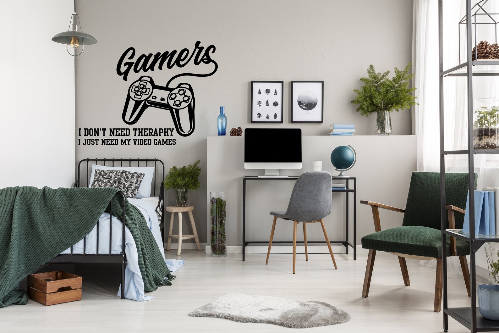 Gamers Wall Decal,game Wall Art,best Gamer Wall Sticker,vinyl Letter ...