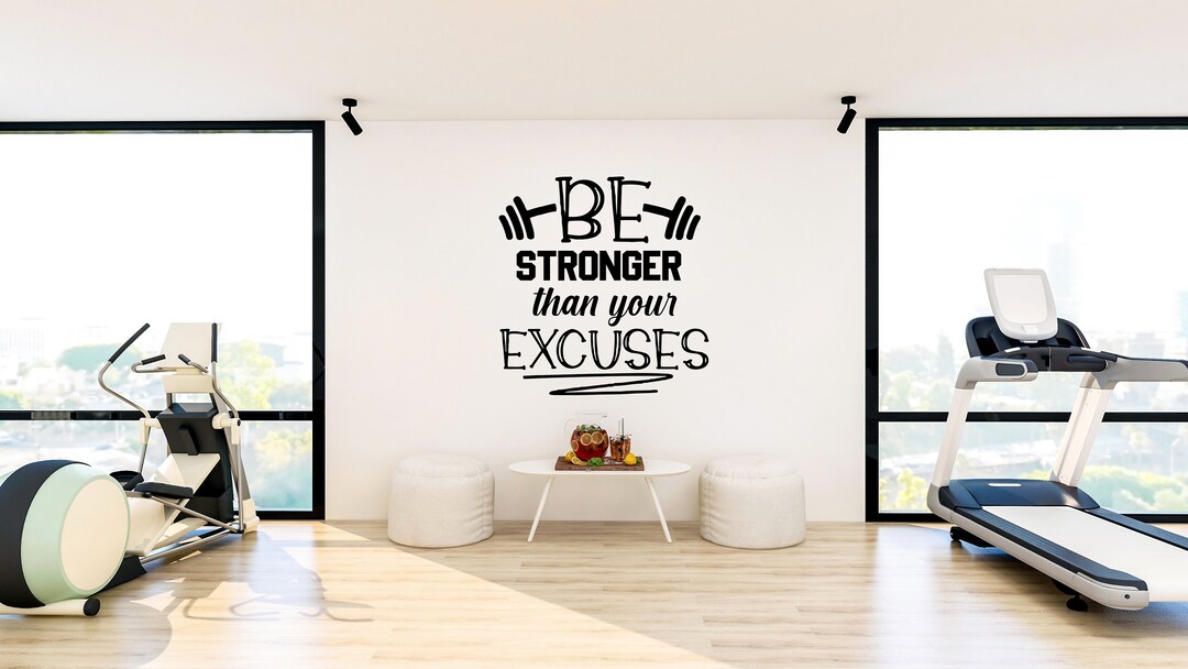 Gym Wall Decal,gym Wall Art,fitness Wall Quotes,crossfit Wall Sticker ...