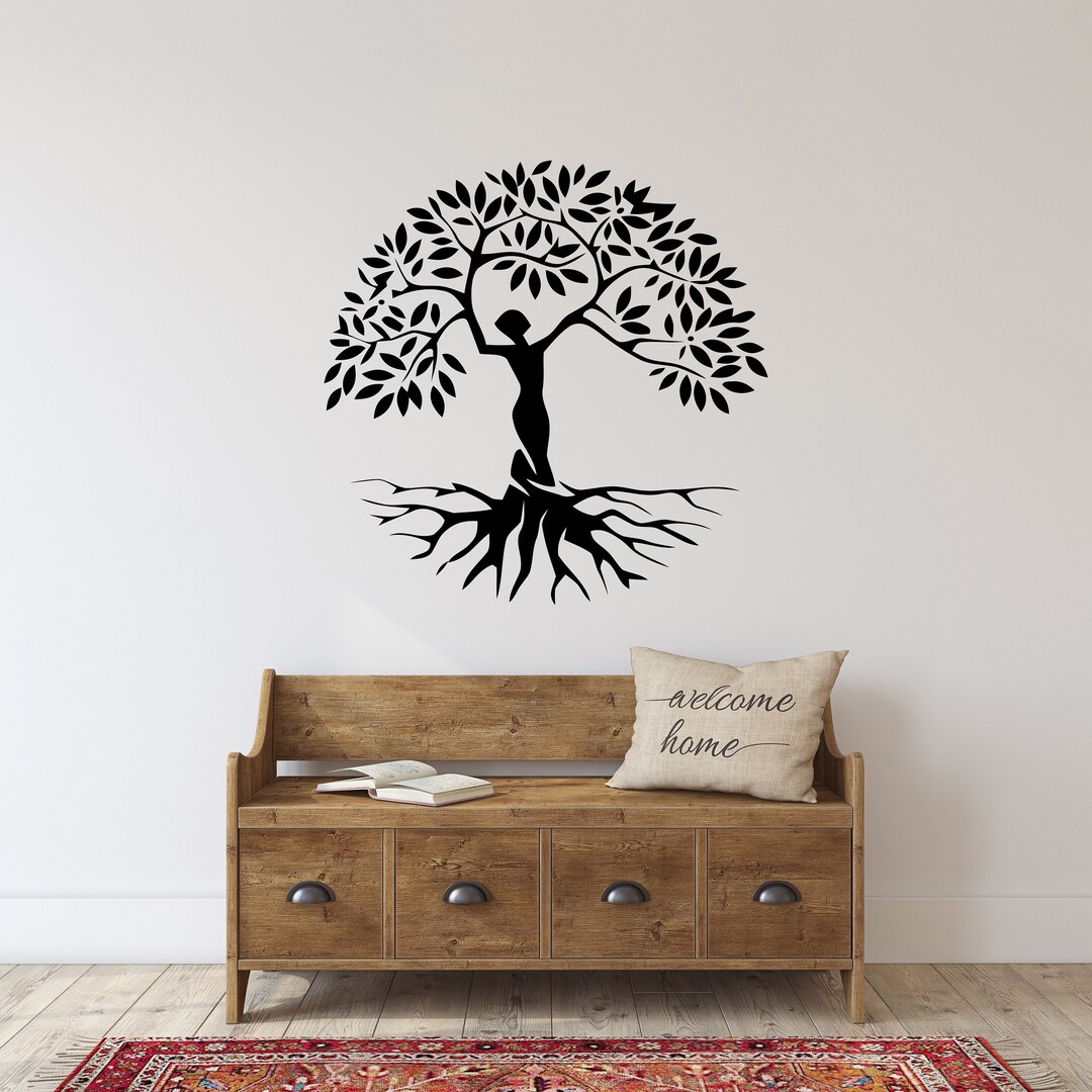 Tree Of Life Wall Decal,Metal Family Tree Wall Sticker,Tree Of Life ...
