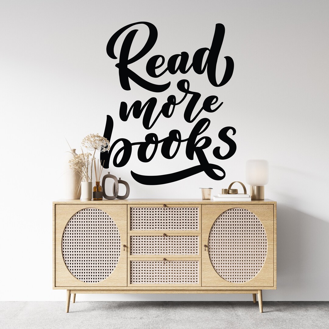 Reading Quotes Wall Decal,inspiratin Book Quotes Wall Art,vinyl Letter ...