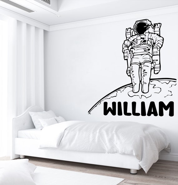 Spaceman Wall Decal Spaceman Wall Sticker Spaceman Wall Decal - Etsy