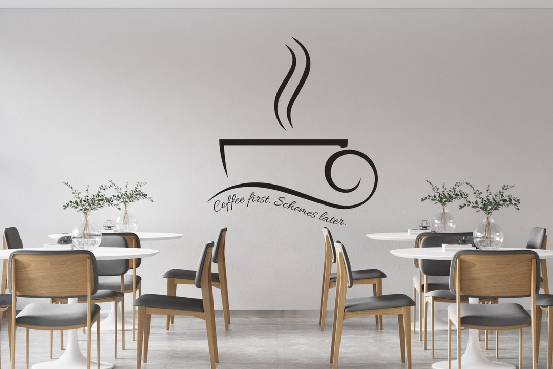 Coffee Wall Decal, Kitchen Decal, Dining Room Decal, Coffee Sticker ...