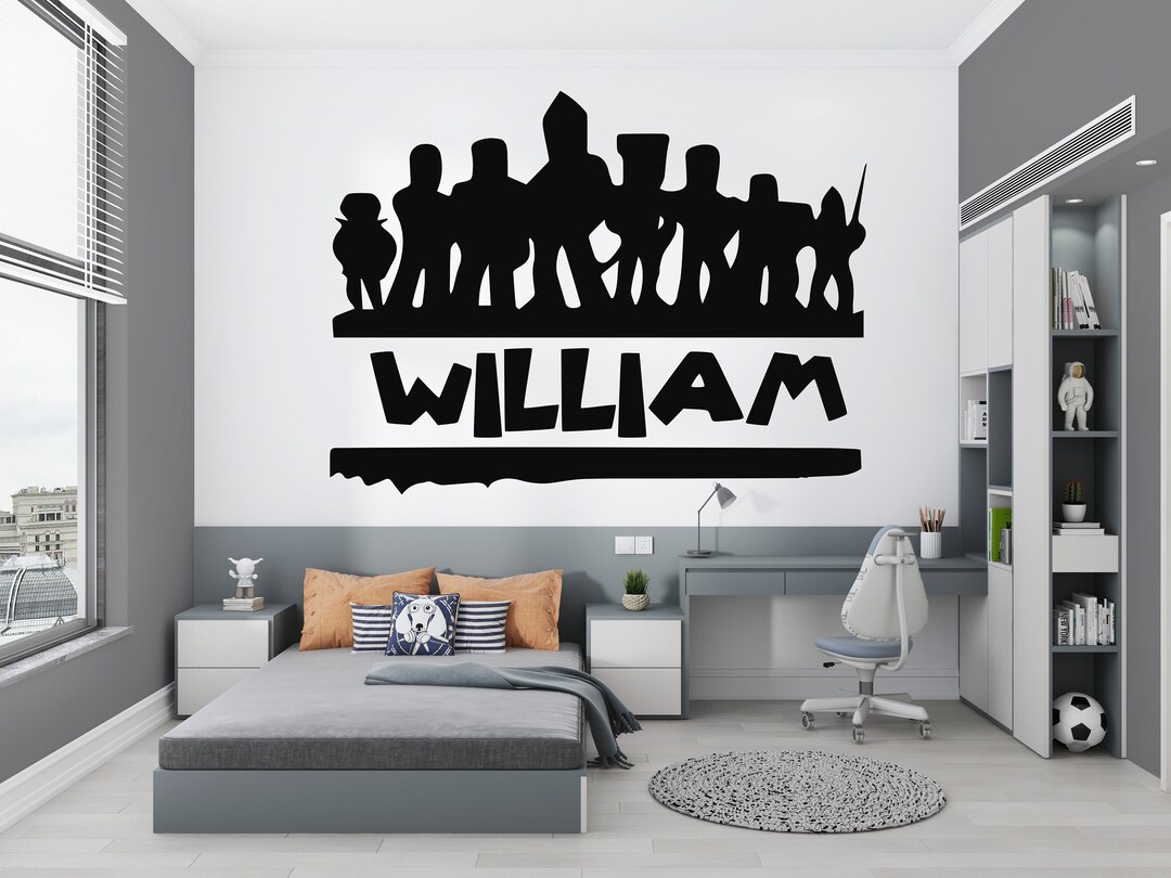 Personalized Wall Decal Video Game Decor Gamer Room Wall Decor Game ...