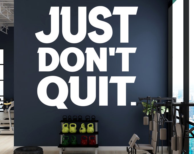 Gym Wall Decal,gym Wall Art,fitness Wall Quotes,crossfit Wall Sticker ...