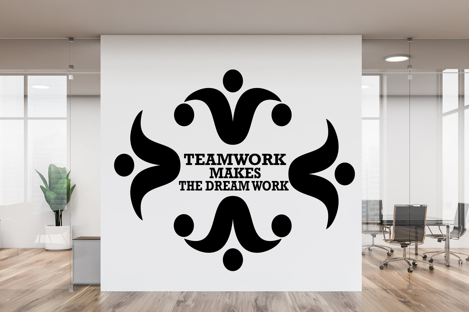 Teamwork Wall Decaloffice Wall Artteamwork Quote Wall - Etsy
