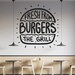 Burger Wall Decal Burger Wall Sticker Burger Wall Art Fast Food Wall ...