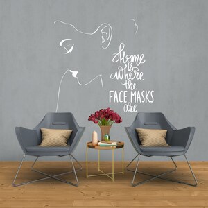 Face Masks Wall Decal,spa Center Wall Art,spa Center Sticker,spa Salon ...