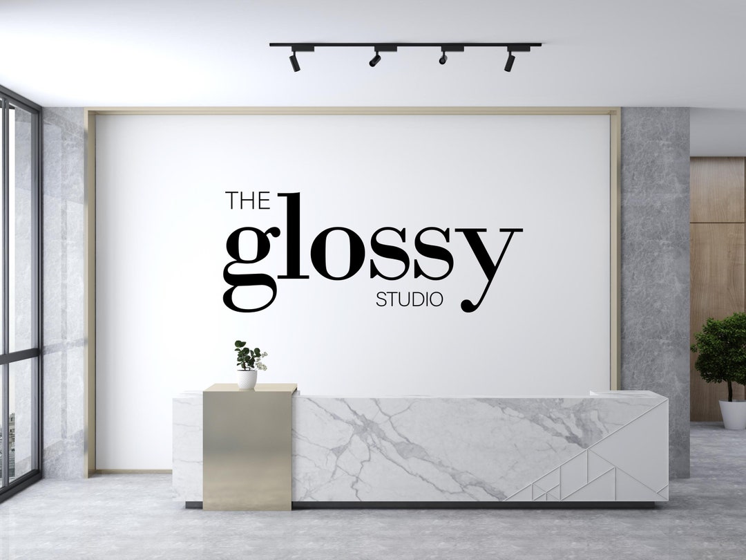 The Glossy Studio Wall Decal,brow Studio Wall Decal,beauty Hair Studio Wall Decal,salon Wall ...