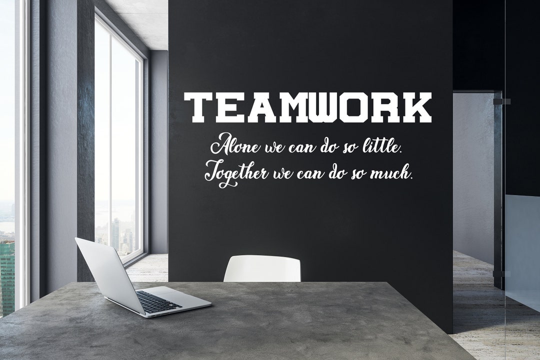 Teamwork Wall Decal,office Wall Decal,office Wall Sticker,office Wall ...