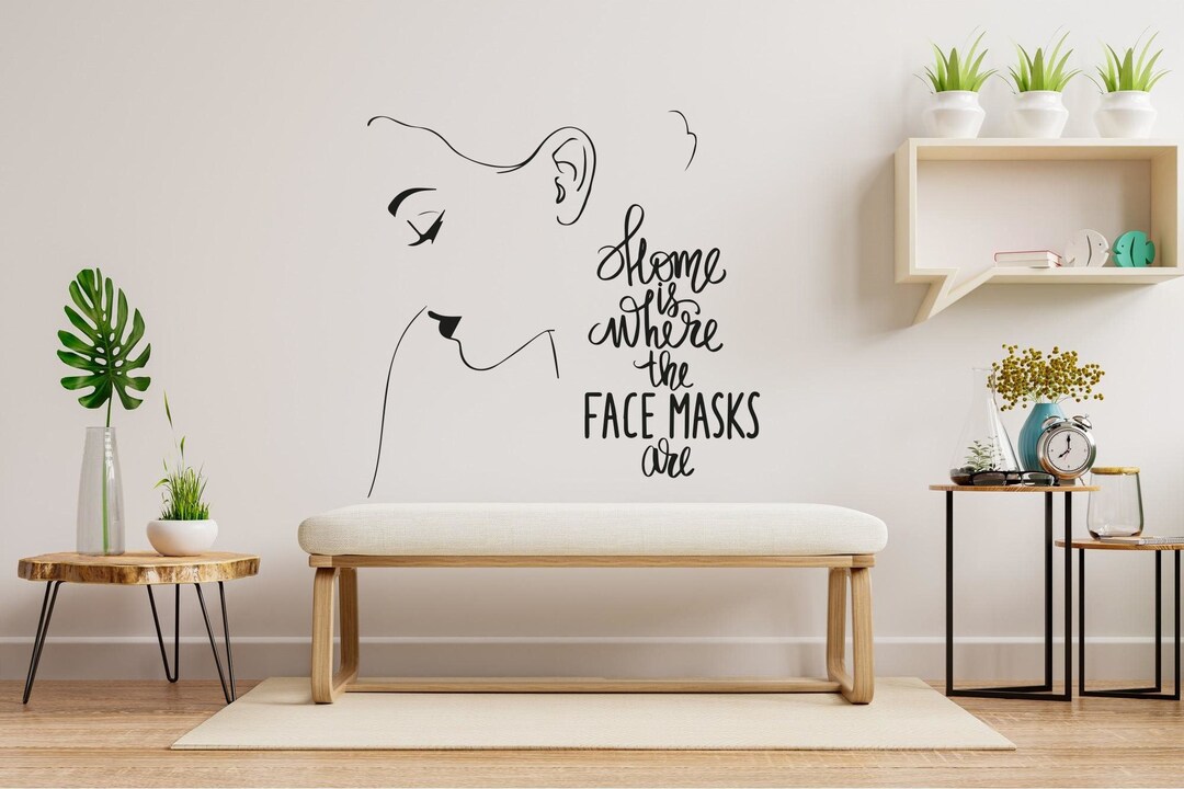 Face Masks Wall Decal,spa Center Wall Art,spa Center Sticker,spa Salon ...