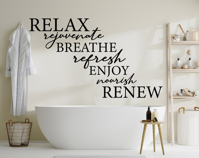 Spa Salon Wall Decal,spa Center Wall Art,spa Center Sticker,spa Salon ...