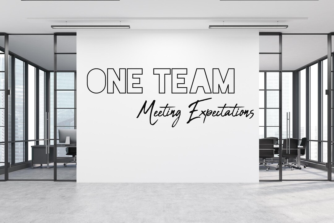 Teamwork Office Wall Decal Motivation Quotes Decal Office Wall Sticker ...
