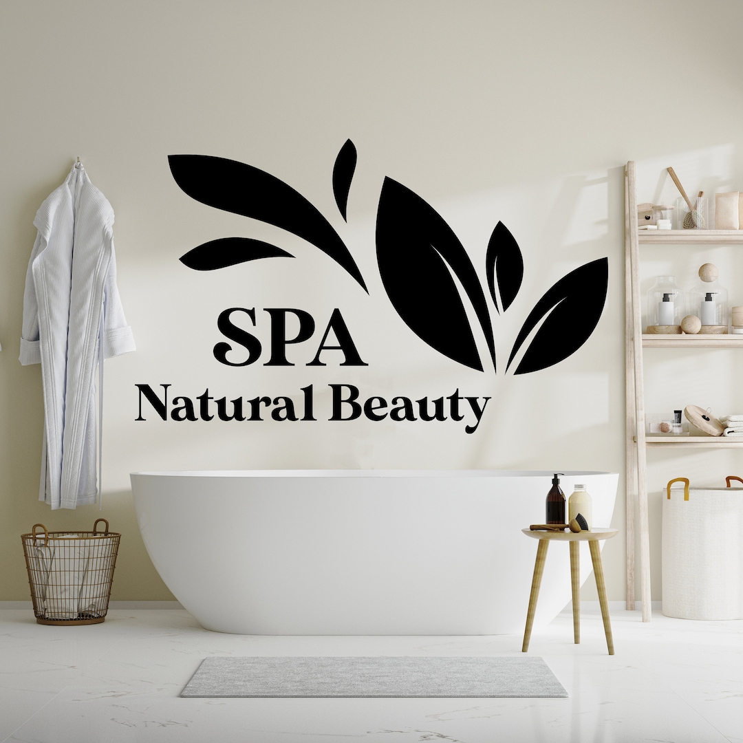 Spa Natural Beauty,spa Salon Wall Decal,spa Quotes Decal,beauty Spa ...