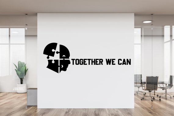 Teamwork Wall Decaloffice Wall Artteamwork Quote Wall | Etsy