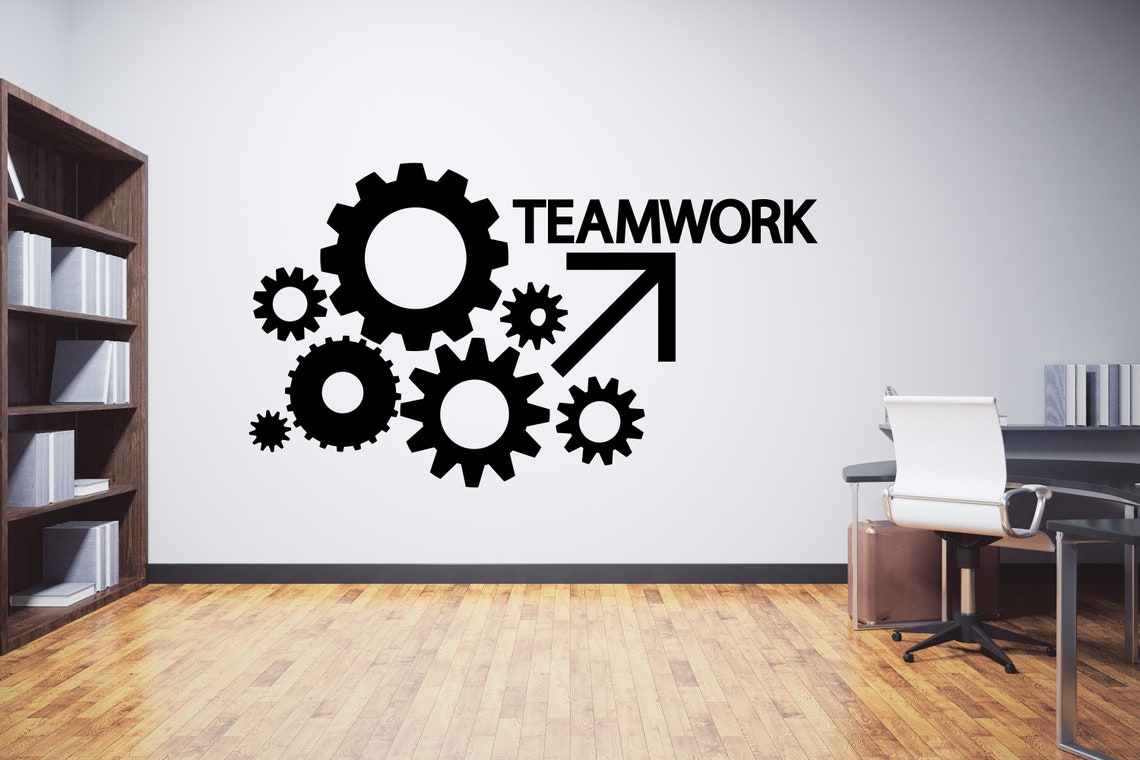 Teamwork Wall Decaloffice Wall Artteamwork Quote Wall | Etsy