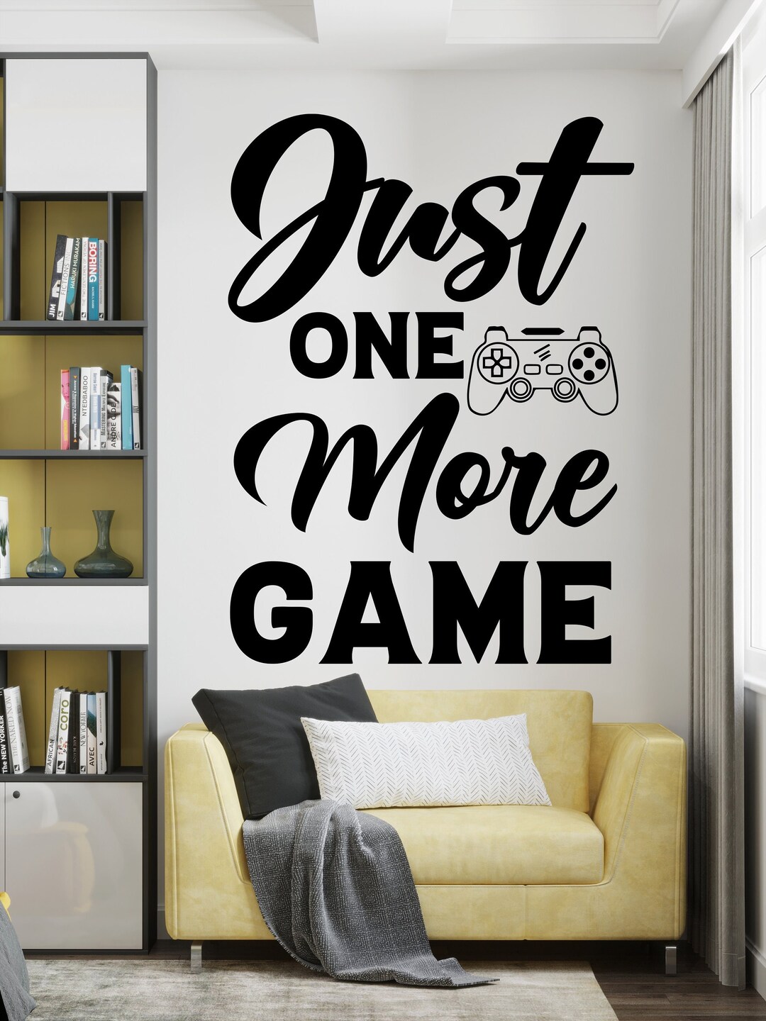 Gaming Zone Wall Decal,gamer Wall Sticker,boys Room Decal,game ...