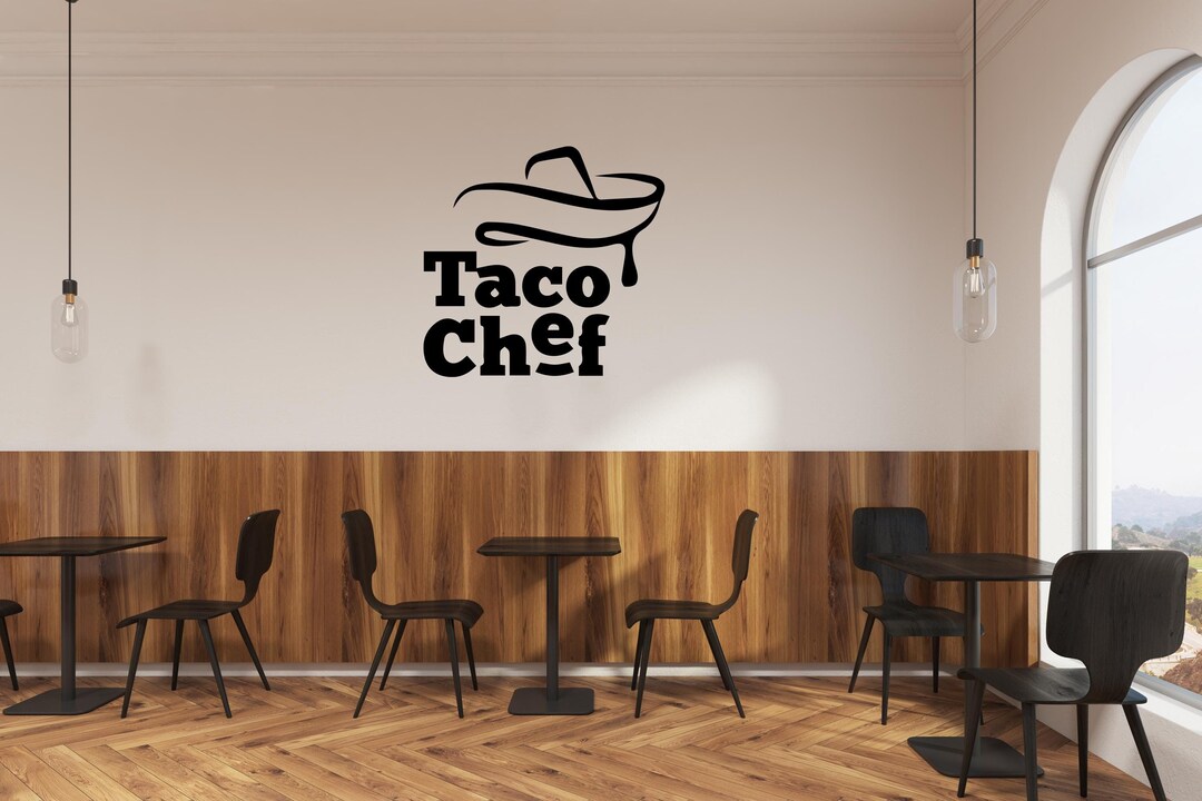 Tacos Wall Decal Tacos Wall Sticker Tacos Wall Art Fast Food Wall Decal ...