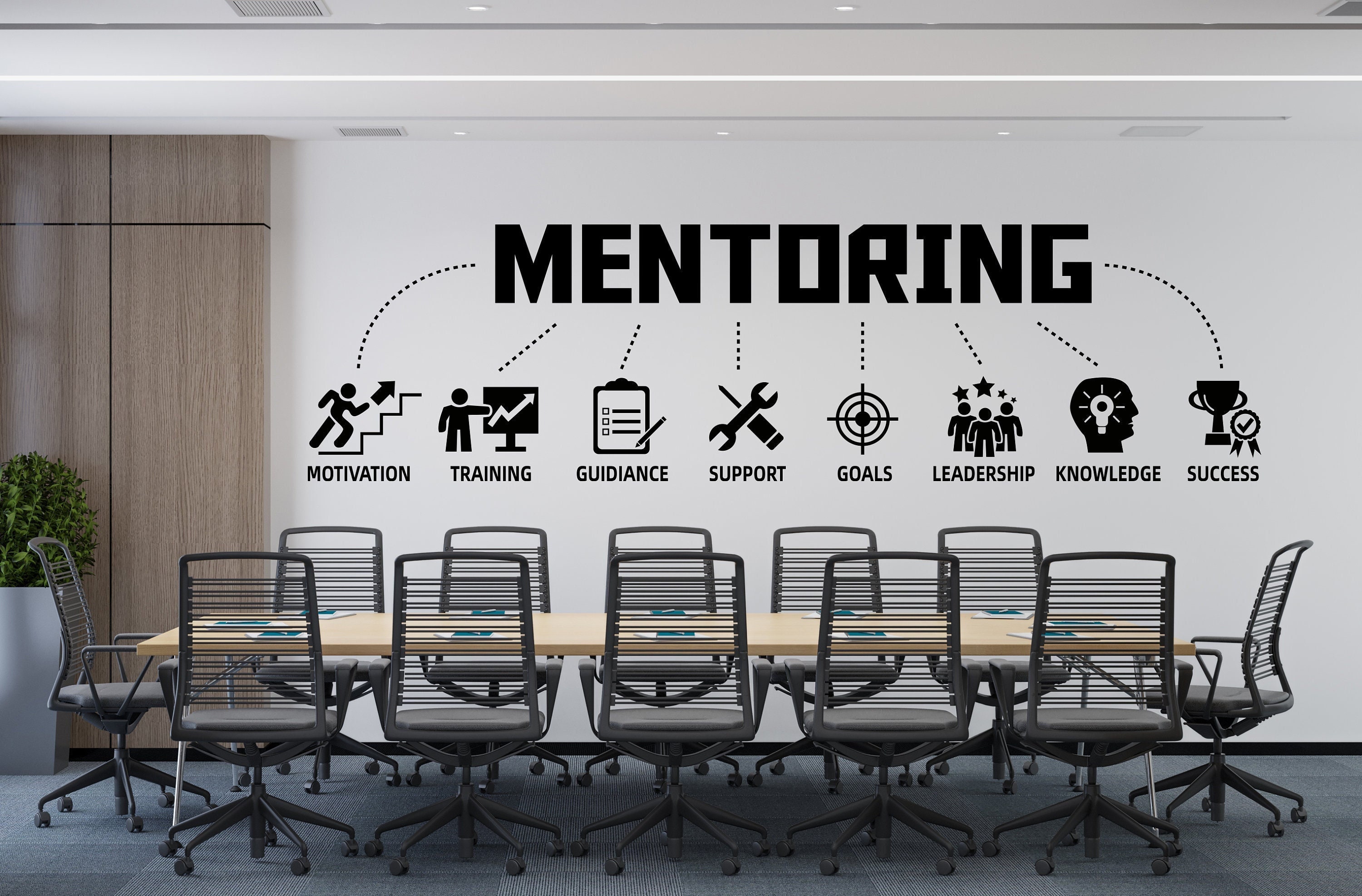 Mentoring Wall Decal Motivation Quotes Decal Office Wall - Etsy