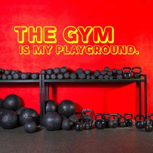 Fitness Quotes-the Gym is My Playground- Workout Power- Art Vinyl- Gym ...