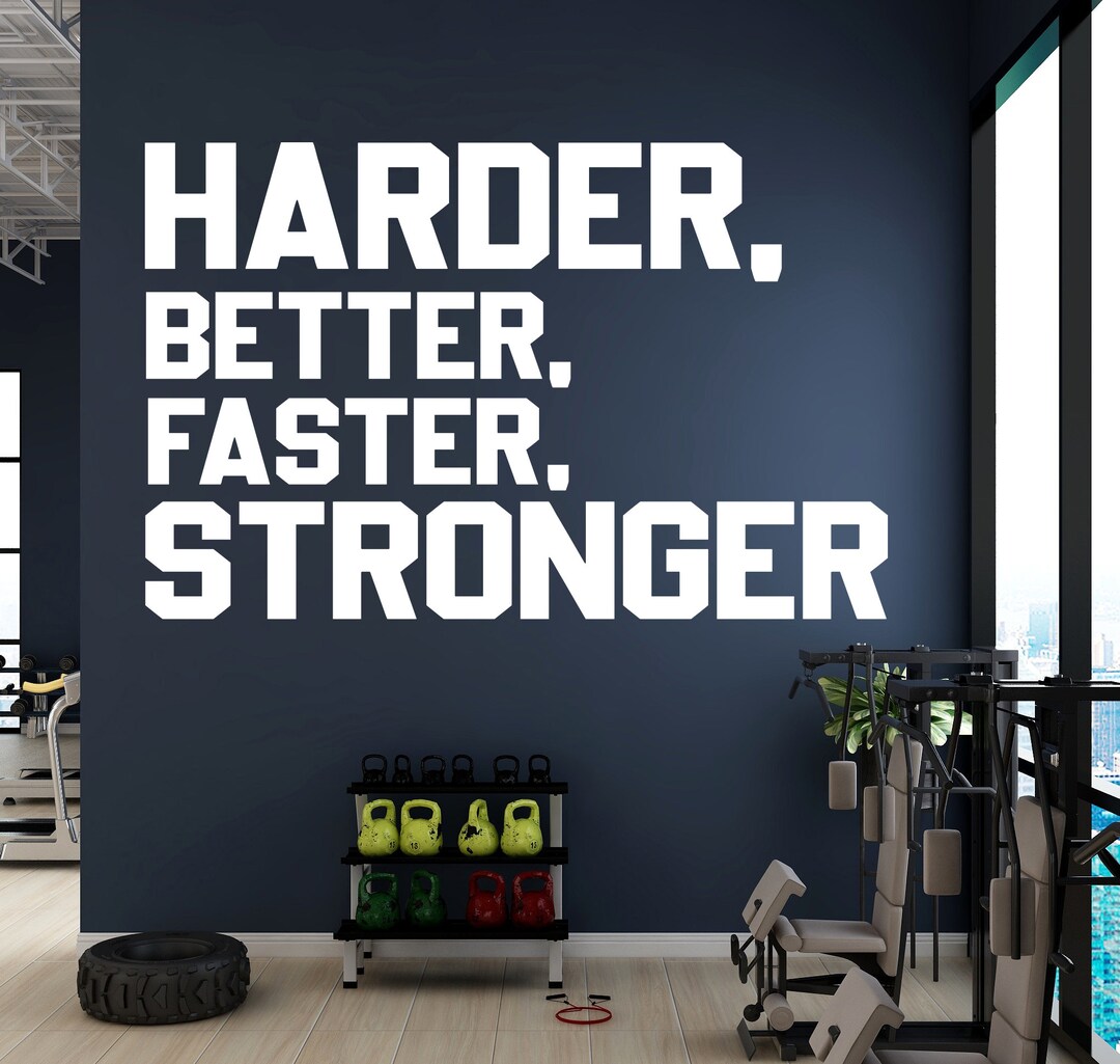 Gym Wall Decal,gym Wall Art,fitness Wall Quotes,crossfit Wall Sticker ...