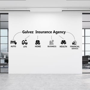Insurance Wall Decal Motivation Decal Office Wall Sticker Office Wall ...