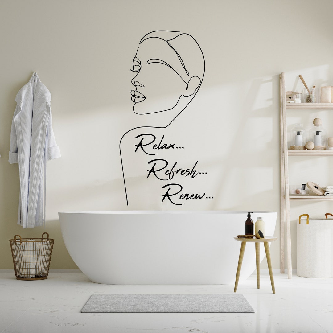Spa Salon Wall Decal,spa Center Wall Art,spa Center Sticker,spa Salon ...