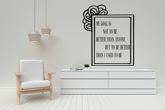 Motivational Quotes Wall Decalinspiratin Quotes Wall | Etsy