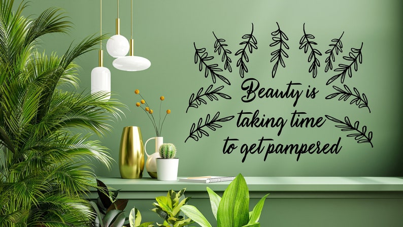 Spa Quotes Wall Decals Spa Therapy Beauty Decal Vinyl Sticker SPA ...