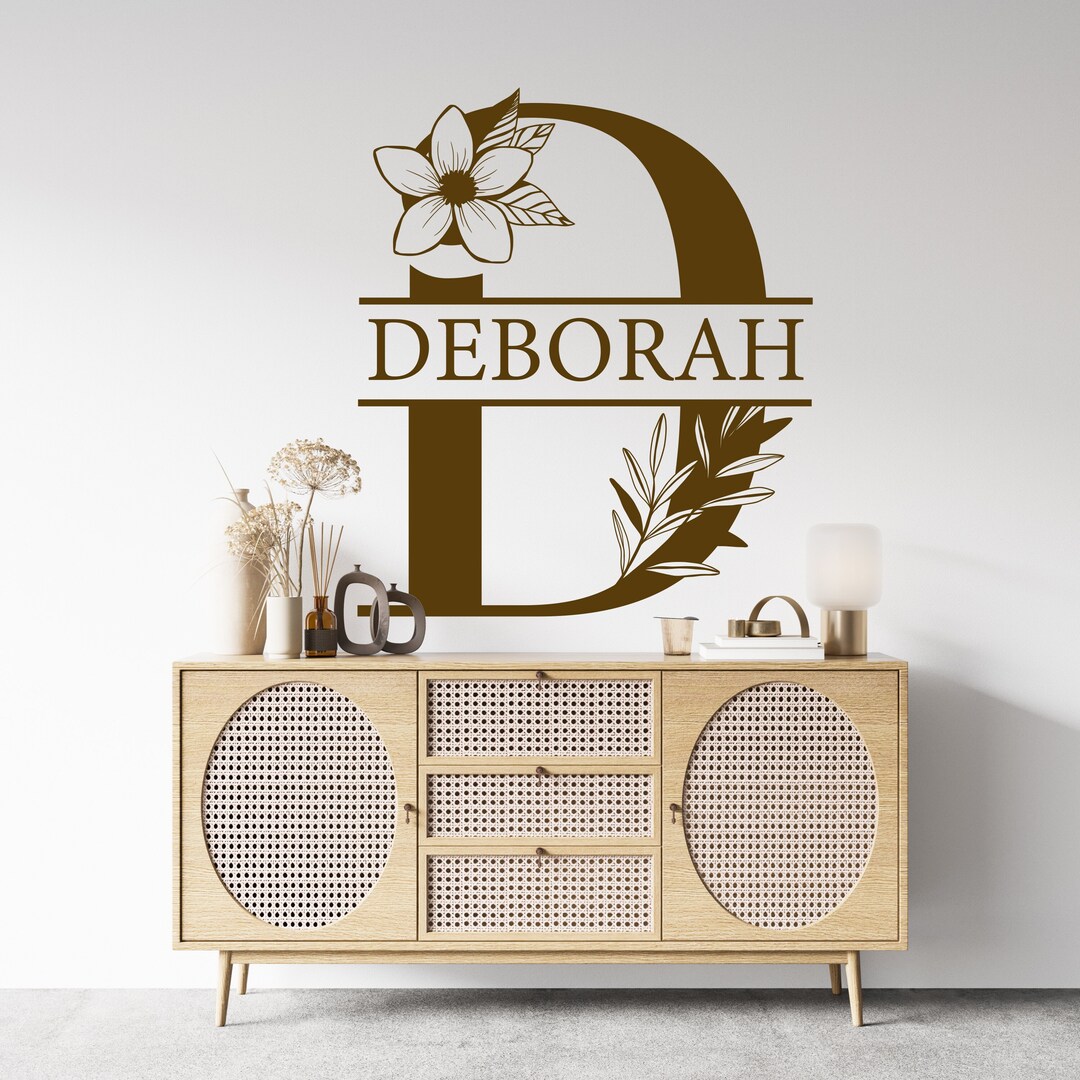 Personalized Name Wal Decal Letter Wall Decal Nursery Wall Decal Girl ...