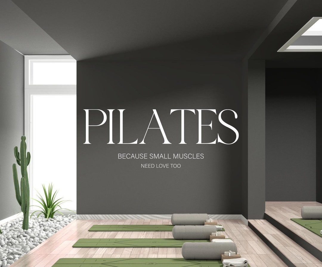 Pilates Quotes Wall Decal,pilates Wall Art,fitness Wall Quotes,pilates ...