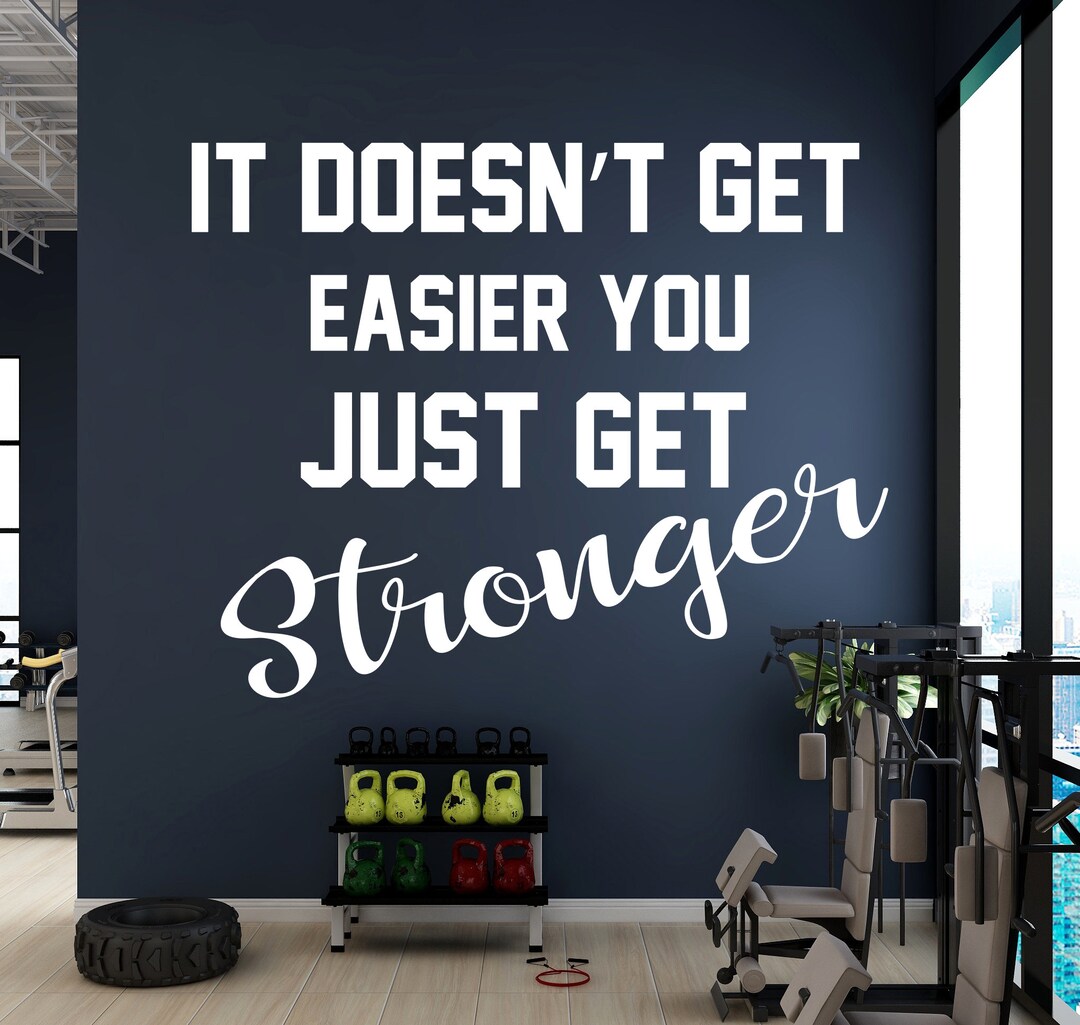 Gym Wall Decal,gym Wall Art,fitness Wall Quotes,crossfit Wall Sticker ...