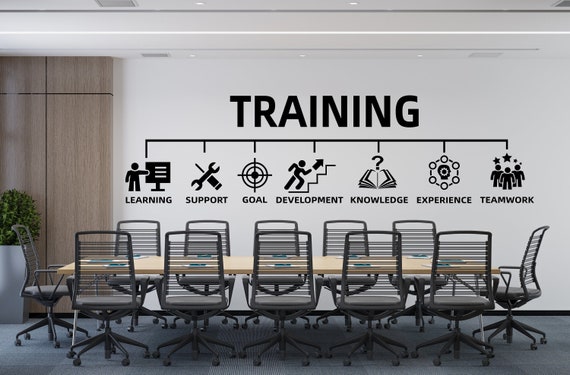 Training Wall Decal Motivation Quotes Decal Office Wall | Etsy