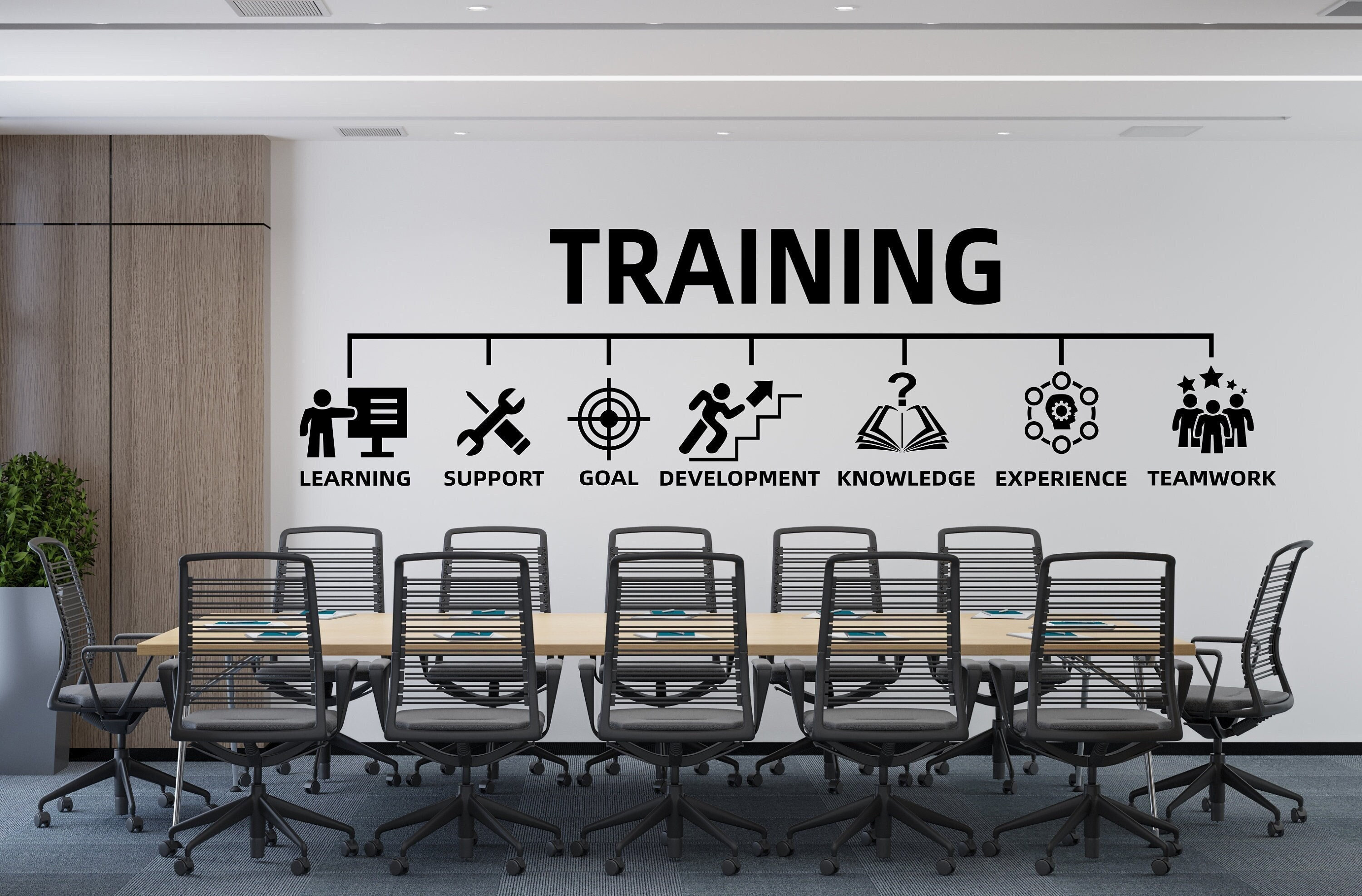 Training Wall Decal Motivation Quotes Decal Office Wall | Etsy