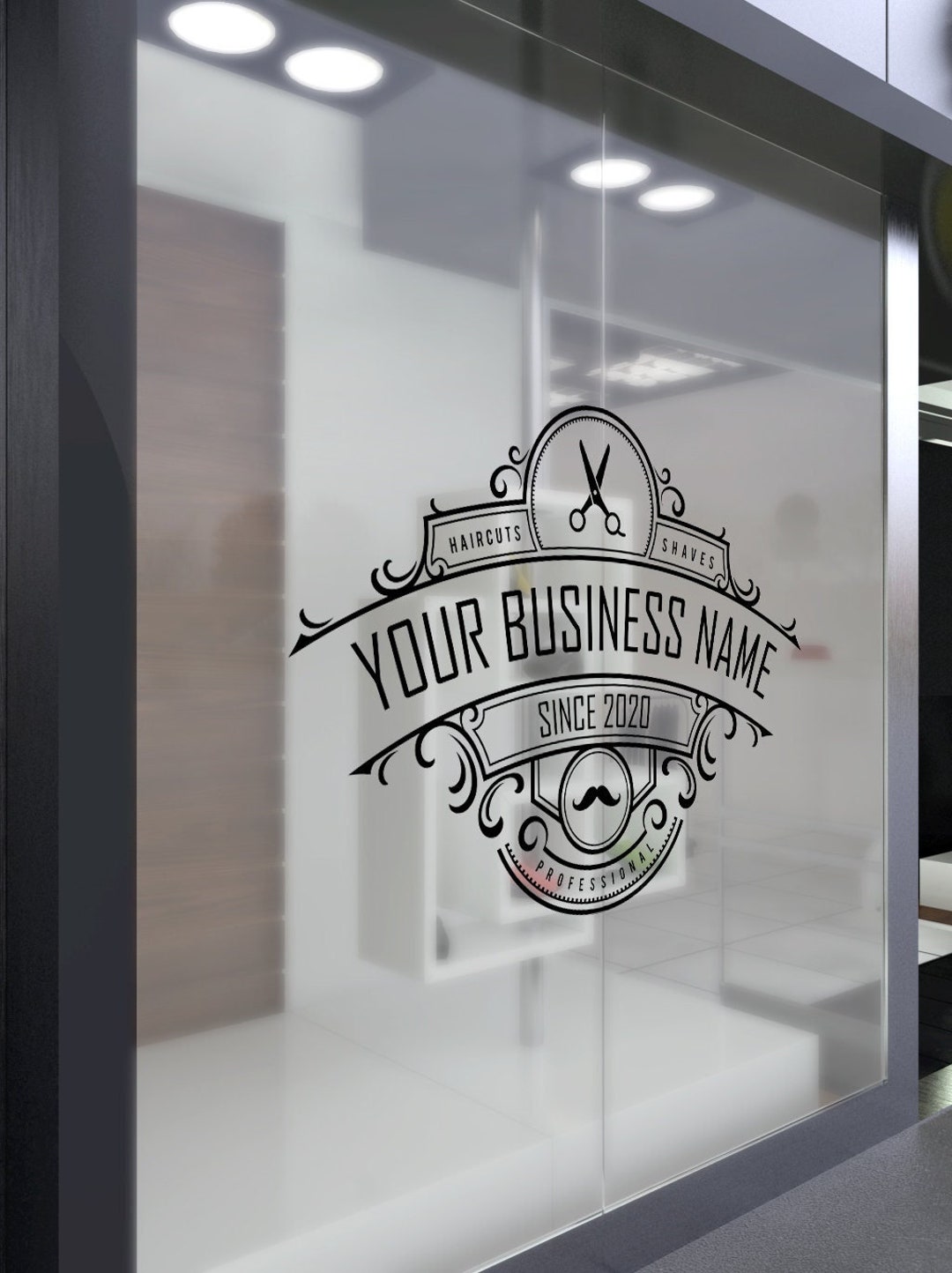 Barber Shop Wall Decal, Hair Salon Wall Art, Barber Shop Wall Sticker ...