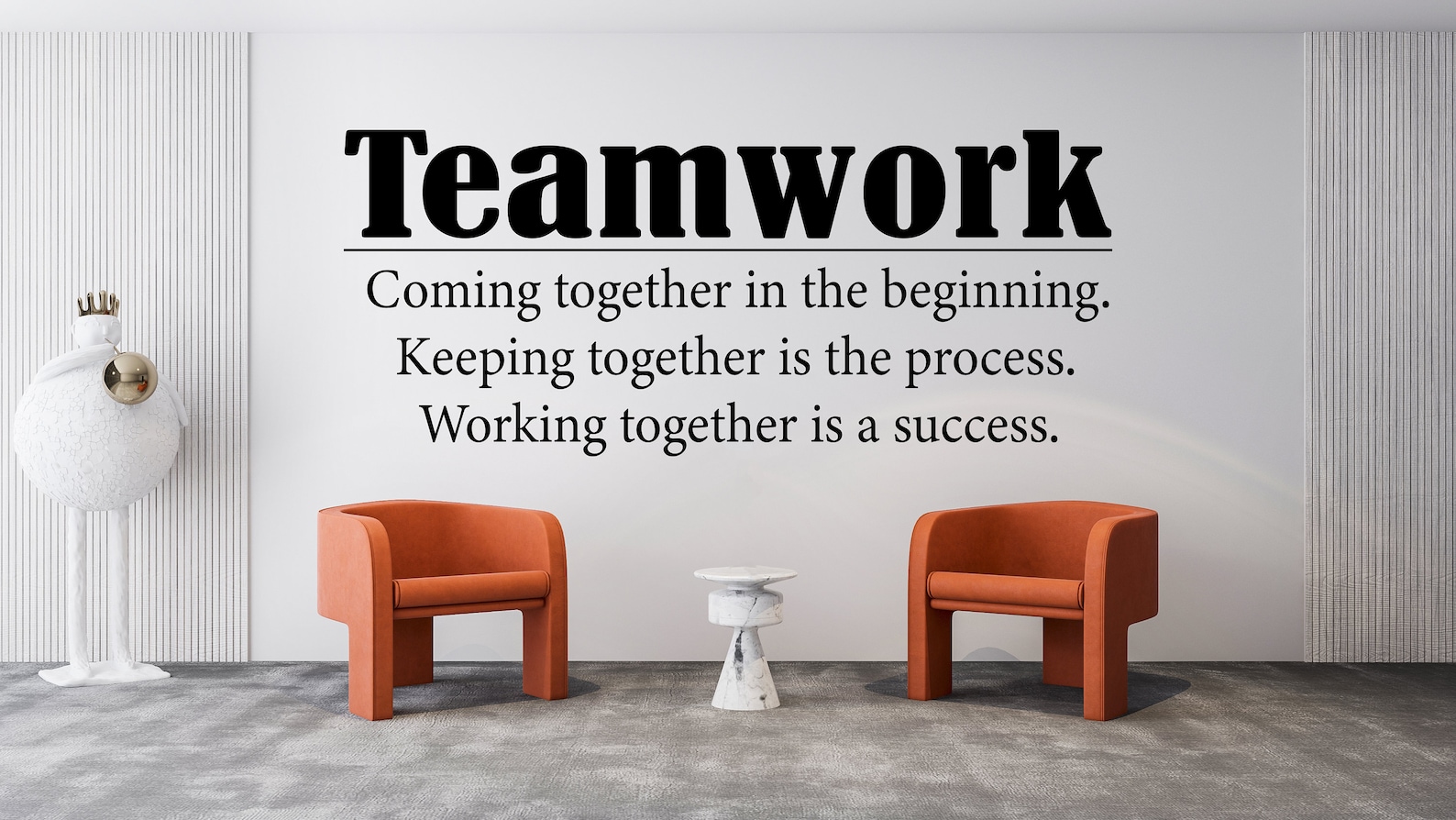 Teamwork Wall Decal Motivation Quotes Decal Office Wall - Etsy