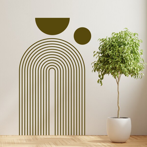 Geometric Wall Decal - Etsy