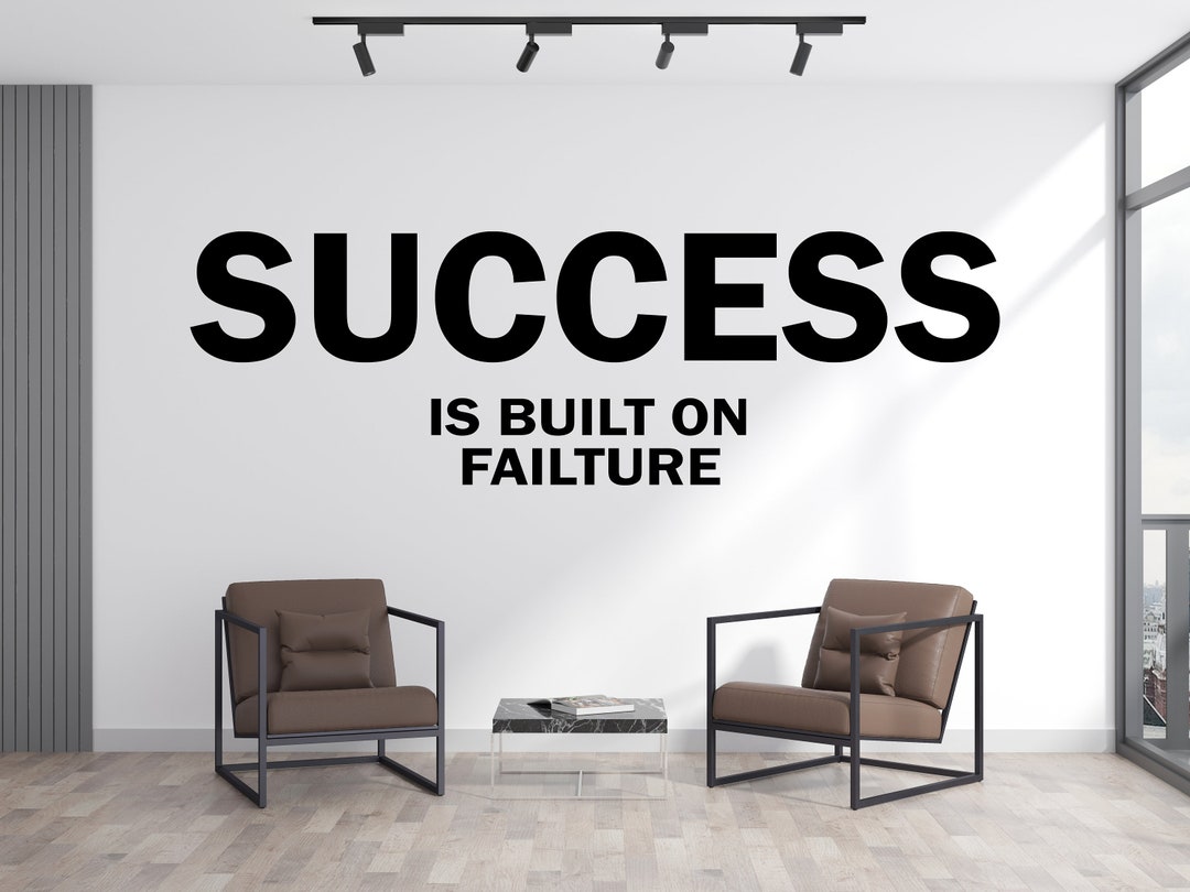 Success Wall Decal Motivation Quotes Decal Office Wall Sticker Office ...