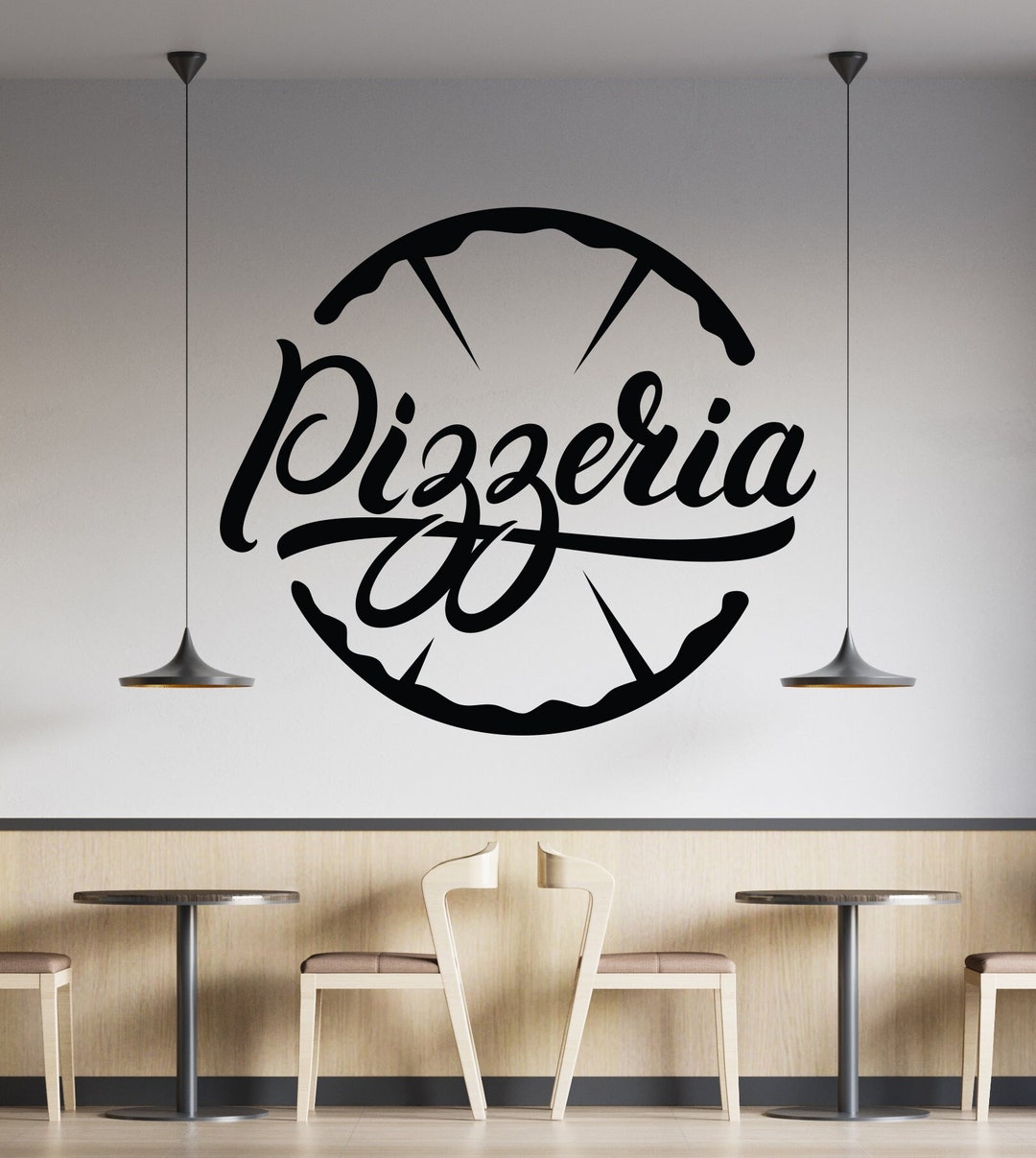 Pizza Wall Decal,pizza Shop Wall Art,pizza Restaurant Wall Sticker ...