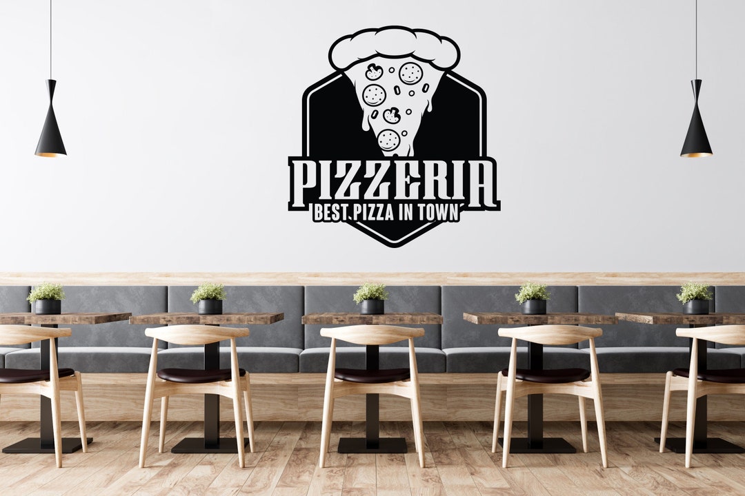 Pizzeria Shop Decor,pizza Wall Decal,pizza Shop Wall Art,pizza ...