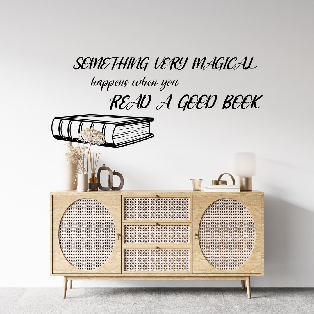 Reading Quotes Wall Decal,inspiratin Book Quotes Wall Art,vinyl Letter ...