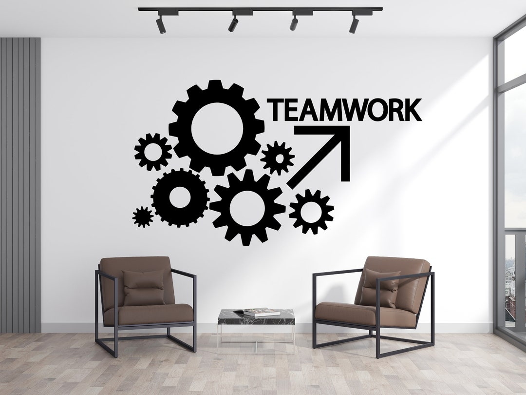 Teamwork Wall Decal,office Wall Art,teamwork Quote Wall Sticker,vinyl ...