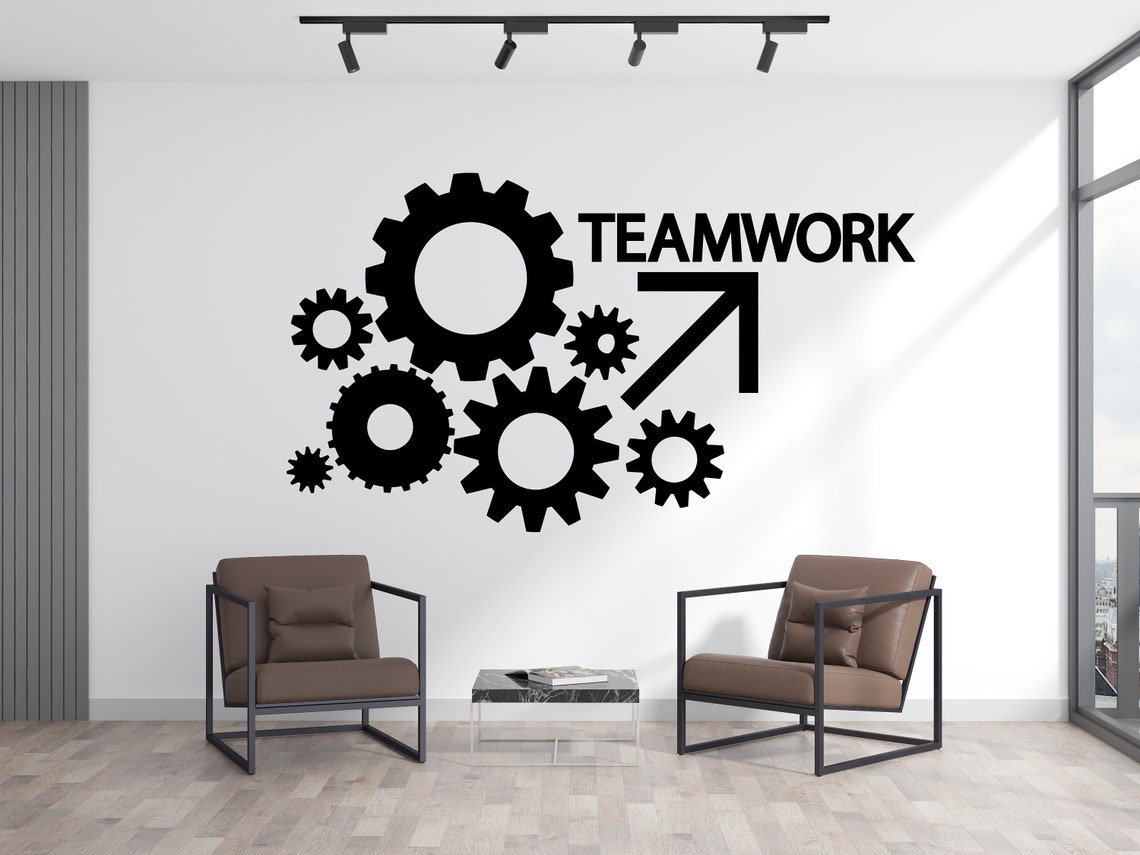 Teamwork Wall Decal,office Wall Art,teamwork Quote Wall Sticker,vinyl ...