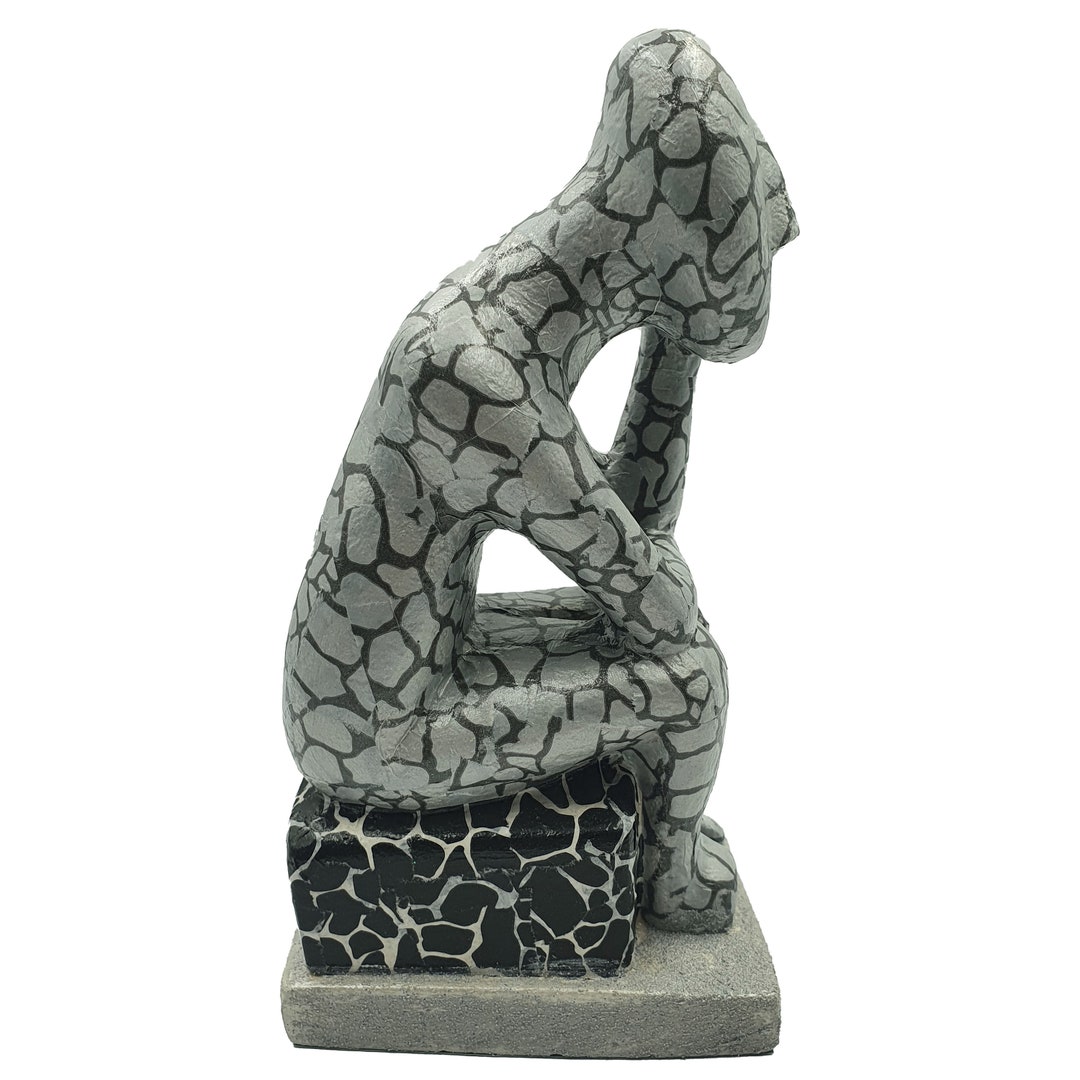 The Thinker-cycladic Idol Man-figurine - Etsy