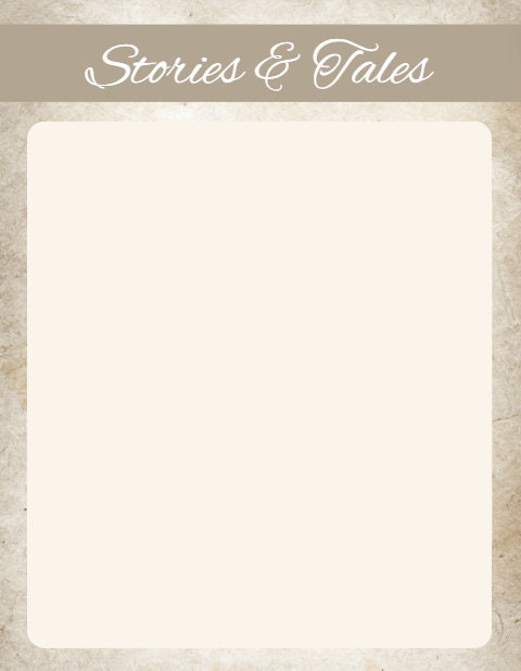 Family Tree Scrapbook Template, Family History, Genealogy Chart ...