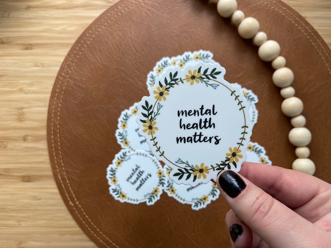 Mental Health Matters Matte Vinyl Sticker Stickers for Hydroflask ...